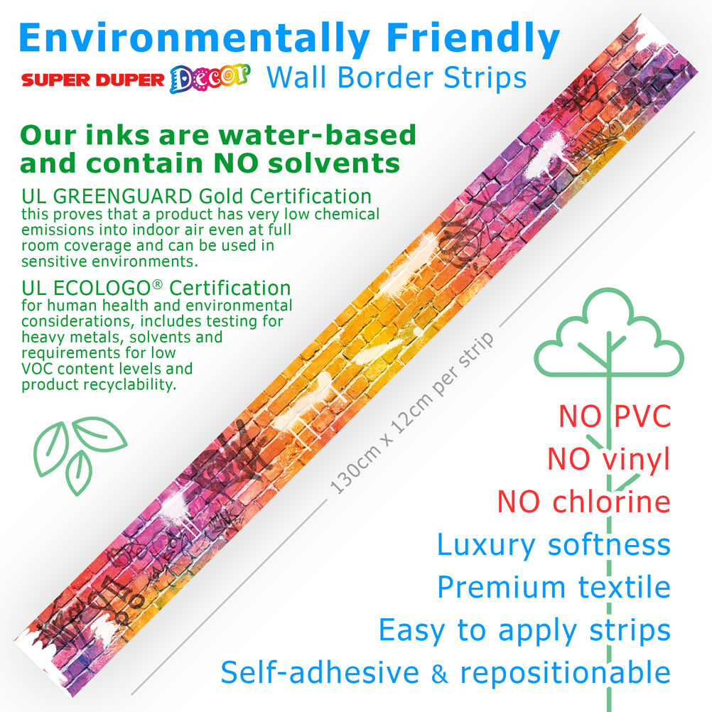 Graffiti Wall - wall border – SuperDuperDecor