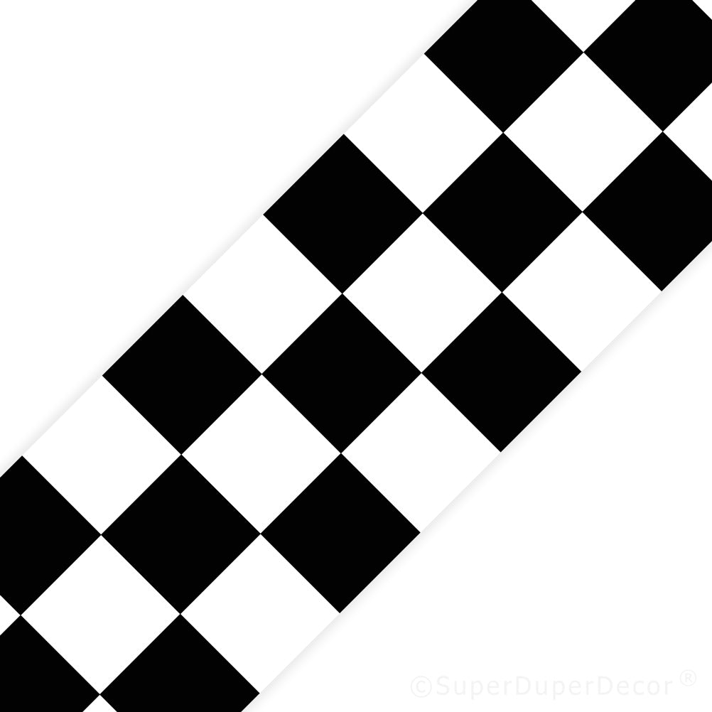 Checkered Flag - wall border – SuperDuperDecor